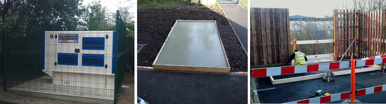 Concrete Plinths and Fencing - Design Build Install | Power Continuity