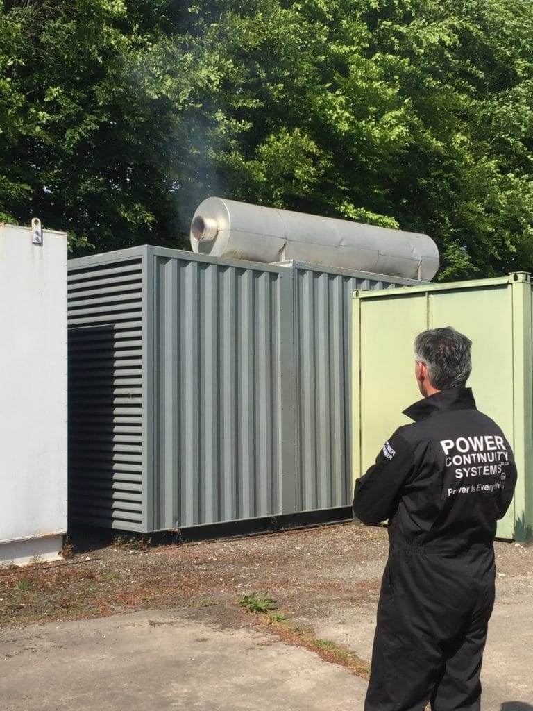 White Smoke Diesel Generator Solution - Emergency Diesel Generators
